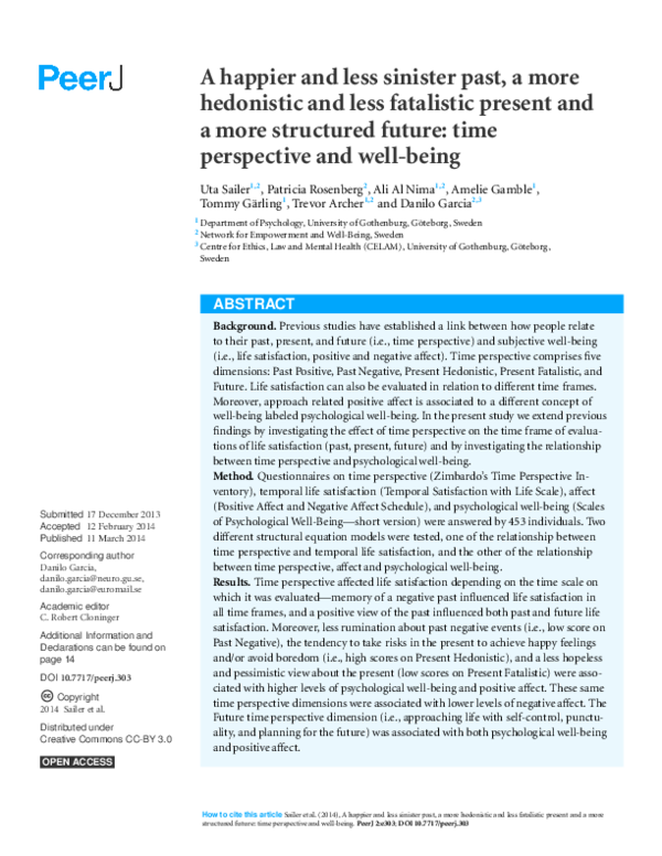 Pdf Distributed Under Creative Commons Cc By 30 Open Access Danilo