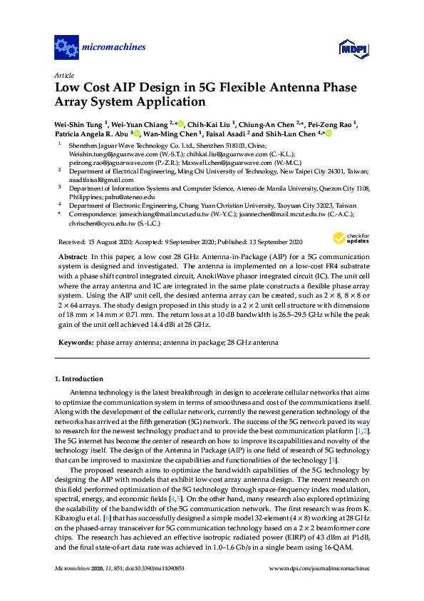(PDF) Low Cost AIP Design in 5G Flexible Antenna Phase Array System ...