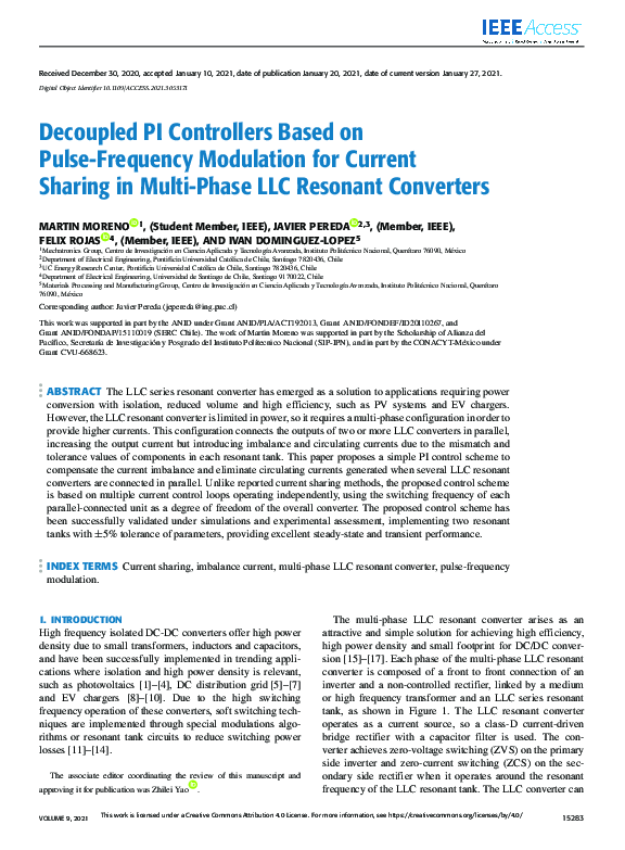 (PDF) Decoupled PI Controllers Based on Pulse-Frequency Modulation for Current Sharing in Multi ...