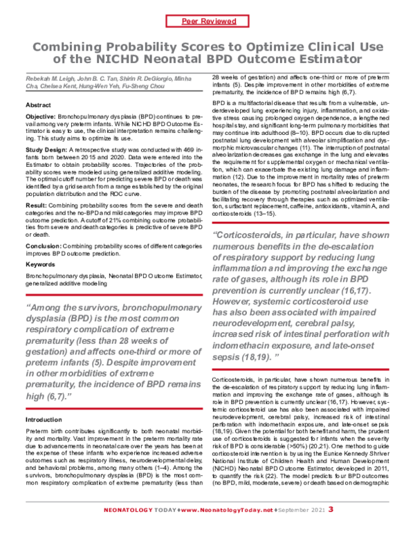 (PDF) Combining probability scores to optimize clinical use of the ...