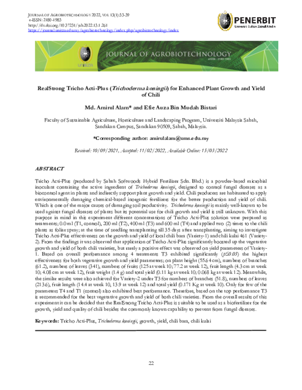 (PDF) RealStrong Tricho Acti-Plus (Trichoderma koningii) for Enhanced ...