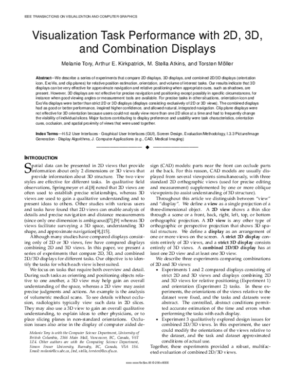 Pdf Ieee Transactions On Visualization And Computer Graphics