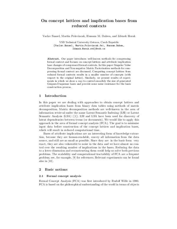(PDF) On Concept Lattices and Implication Bases from Reduced Contexts | Hussam Abdulla ...