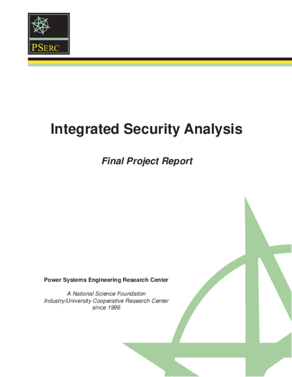 (PDF) Integrated security analysis