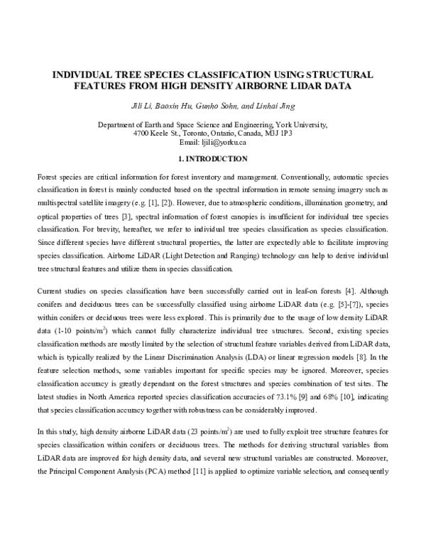 (PDF) Individual tree species classification using structure features ...