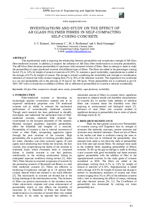 (PDF) Investigations and Study on the Effect of Ar Glass Polymer Fibres ...