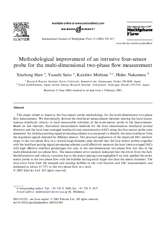 (PDF) Methodological improvement of an intrusive four-sensor probe for ...