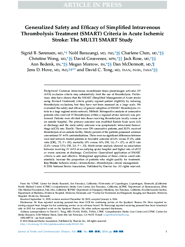 (PDF) Generalized Safety and Efficacy of Simplified Intravenous ...