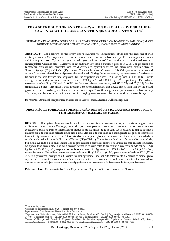 (PDF) Forage Production and Preservation of Species by Enriching ...