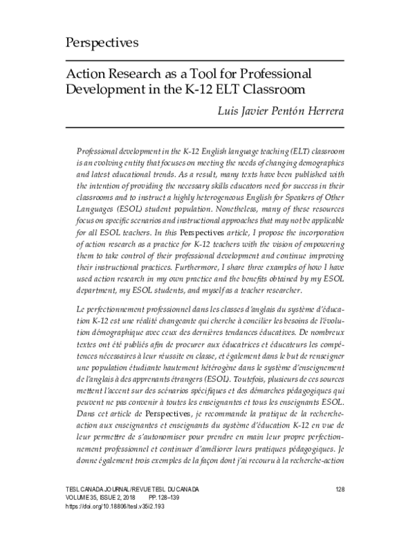 (PDF) Action Research : What Is It , Why Use It , and How to Use It ...