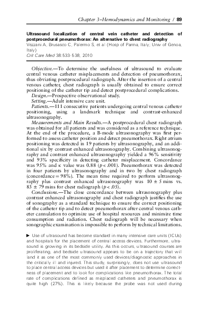 (PDF) Ultrasound localization of central vein catheter and detection of ...