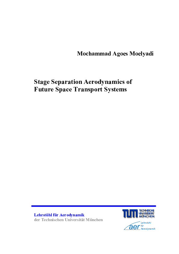 (PDF) Stage Separation Aerodynamics of Future Space Transport Systems