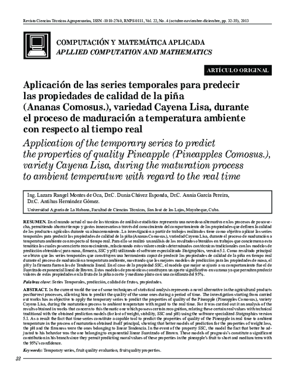 (PDF) Application of the temporary series to predict the properties of ...