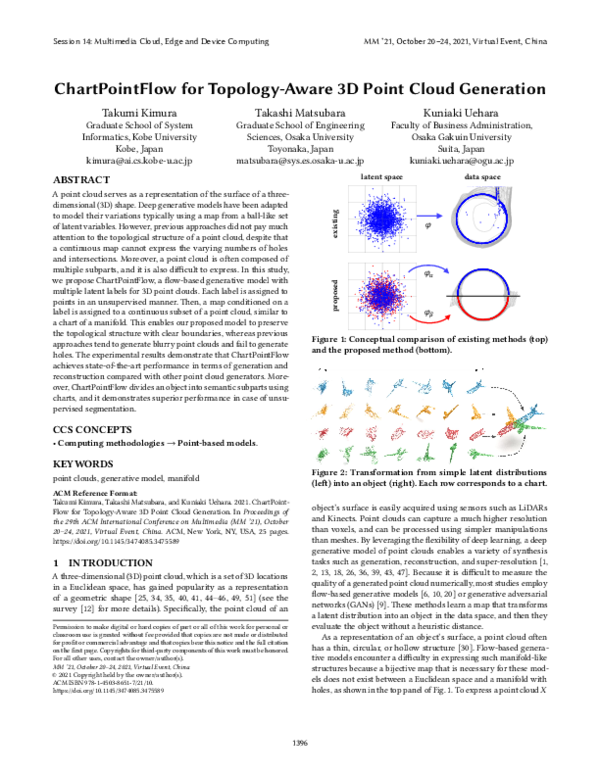(PDF) ChartPointFlow for Topology-Aware 3D Point Cloud Generation