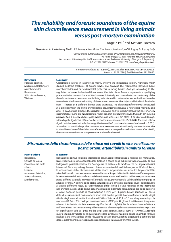 (PDF) Post-mortem Examination of Animals