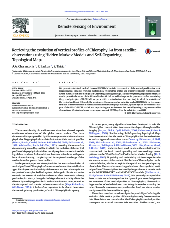 (PDF) Retrieving the evolution of vertical profiles of Chlorophyll-a from satellite observations ...