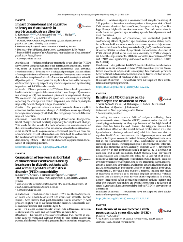 (PDF) Embitterment in war veterans with posttraumatic stress disorder ...