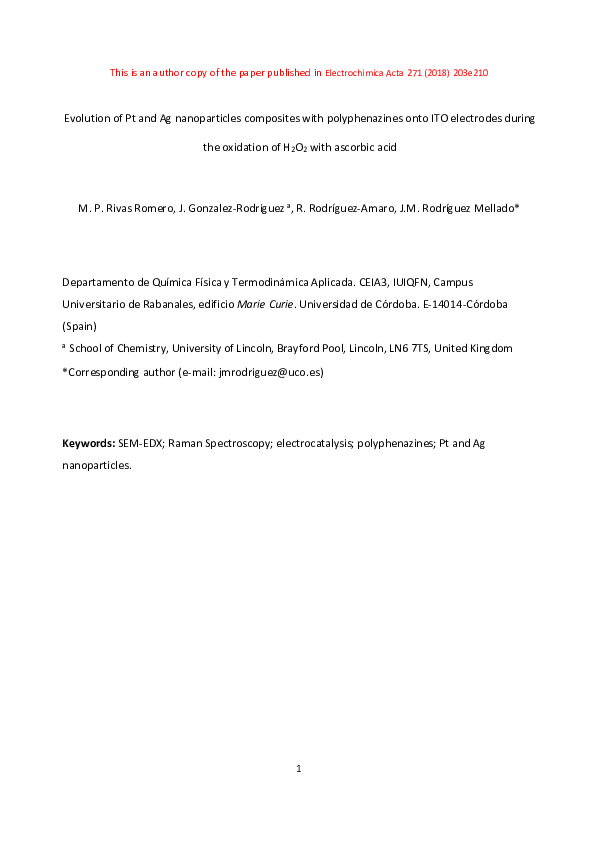 (PDF) Evolution of Pt and Ag nanoparticles composites with ...