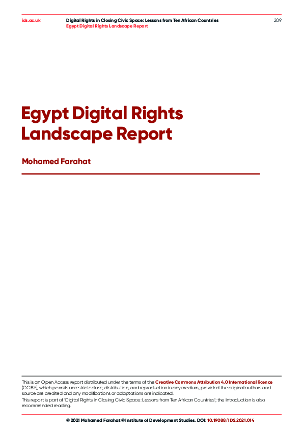 (PDF) Egypt Report