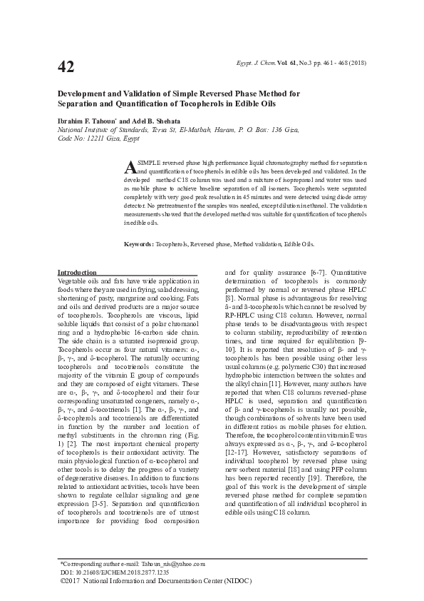 (PDF) Development and Validation of Simple Reversed Phase Method for Separation and ...