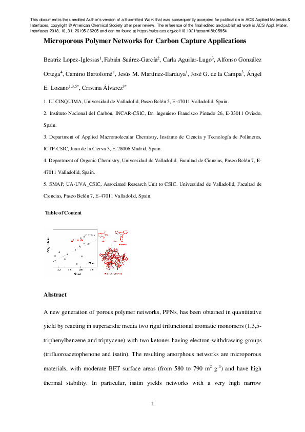 (PDF) Microporous Polymer Networks for Carbon Capture Applications