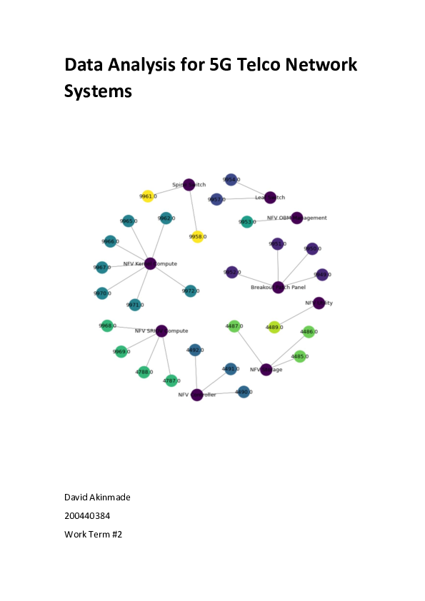 (PDF) Data Analysis for 5G Telco Network Systems