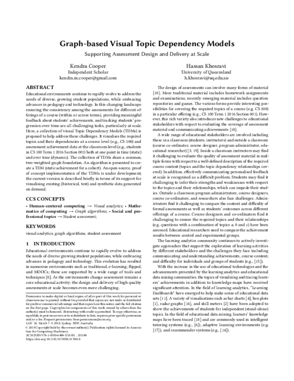 (PDF) Graph-based visual topic dependency models: supporting assessment ...