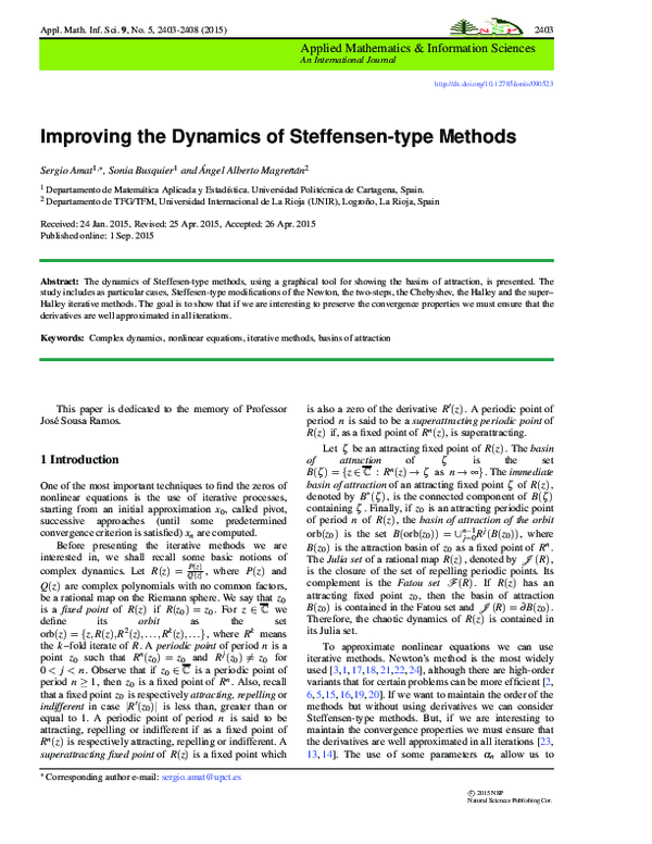(PDF) An Overview on Steffensen-Type Methods