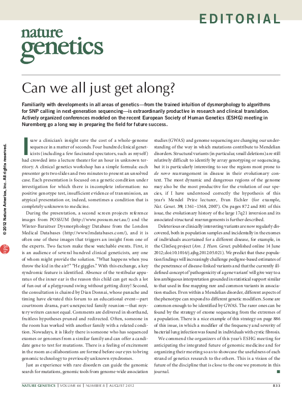 (PDF) Can we all just get along?