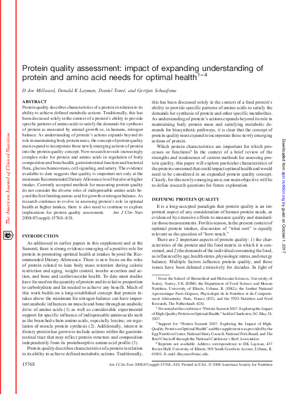 (PDF) Protein quality assessment: impact of expanding understanding of ...