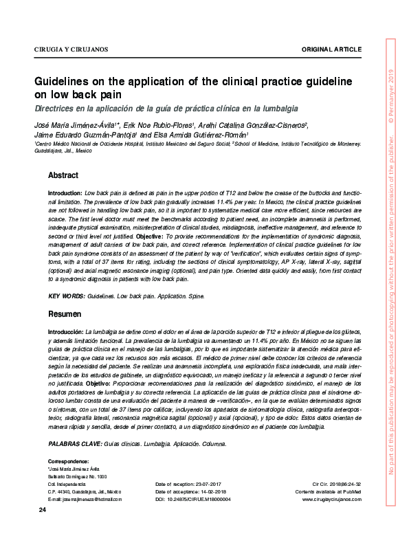 (PDF) Guidelines on the application of the clinical practice guideline ...