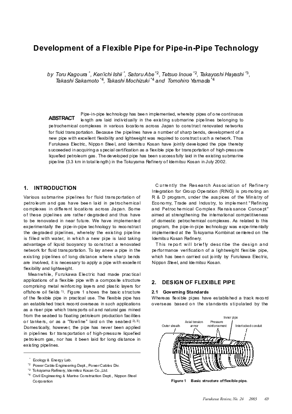 (PDF) Development of a Flexible Pipe for Pipe-in-Pipe Technology ...