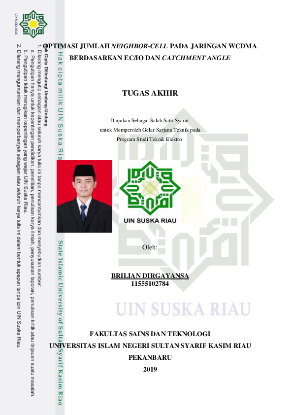 (PDF) Optimasi Jumlah Neighbor-Cell Pada Jaringan Wcdma Berdasarkan Ec ...