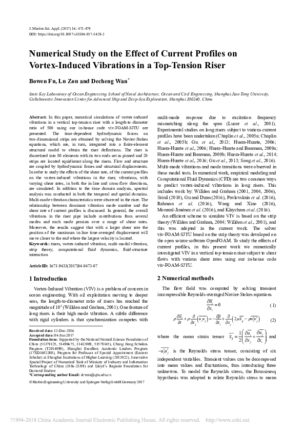 (PDF) Numerical study on the effect of current profiles on vortex ...