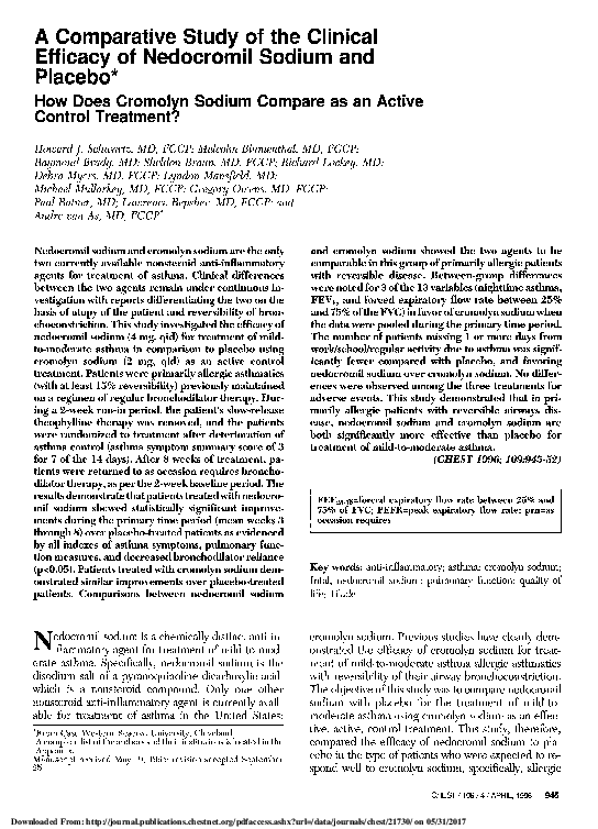 (PDF) A Comparative Study of the Clinical Efficacy of Nedocromil Sodium ...