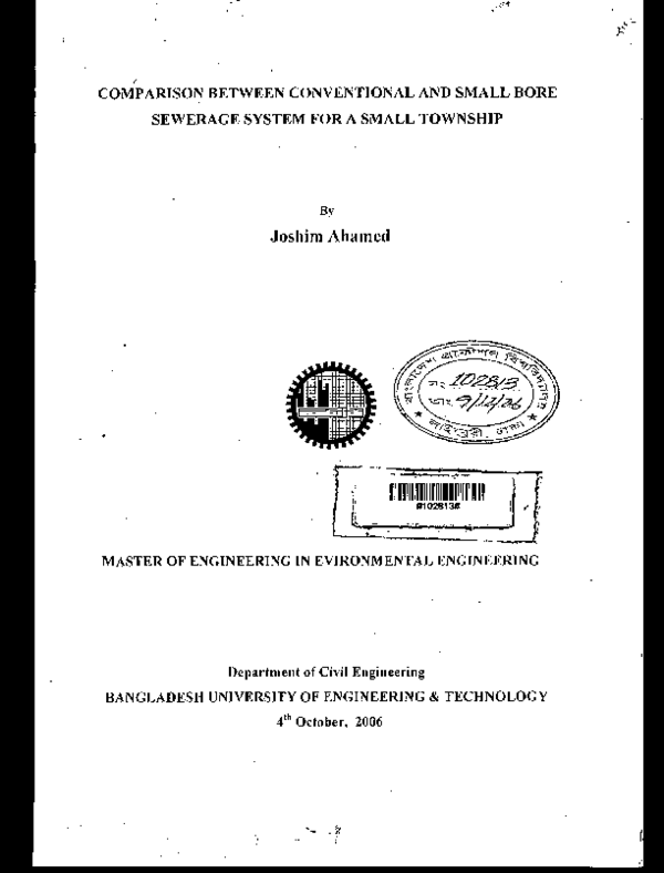 (PDF) Comparison between conventional and small bore sewerage system ...