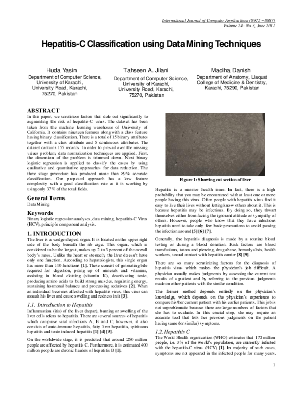 (PDF) Hepatitis-C Classification using Data Mining Techniques
