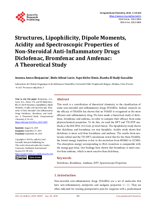(PDF) Structures, Lipophilicity, Dipole Moments, Acidity and ...