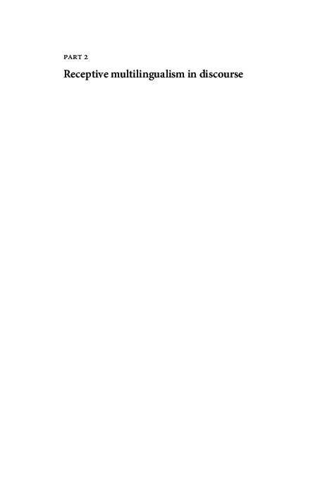 (PDF) 3. Receptive multilingualism in Dutch–German intercultural team ...