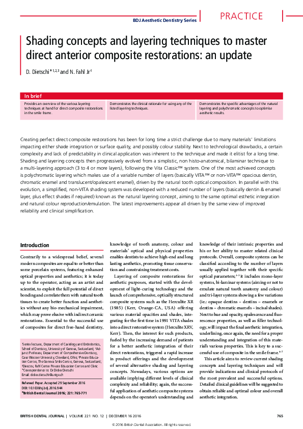 (PDF) Shading concepts and layering techniques to master direct ...