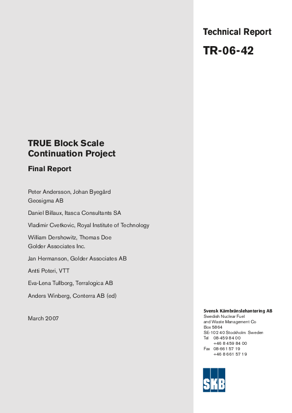(PDF) TRUE Block Scale Continuation Project: Final Report