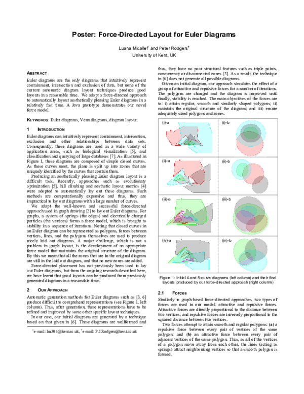 (PDF) Poster: Force-Directed Layout for Euler Diagrams