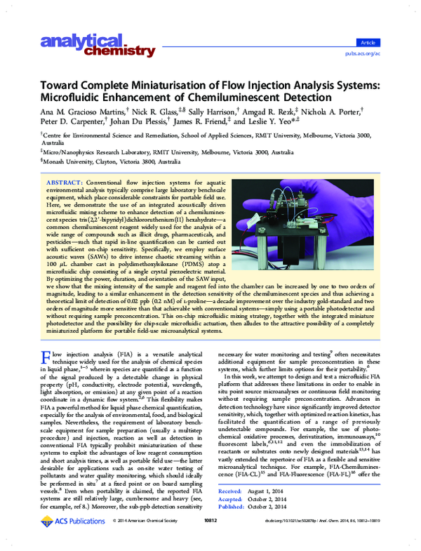 (PDF) Toward Complete Miniaturisation of Flow Injection Analysis Systems: Microfluidic ...