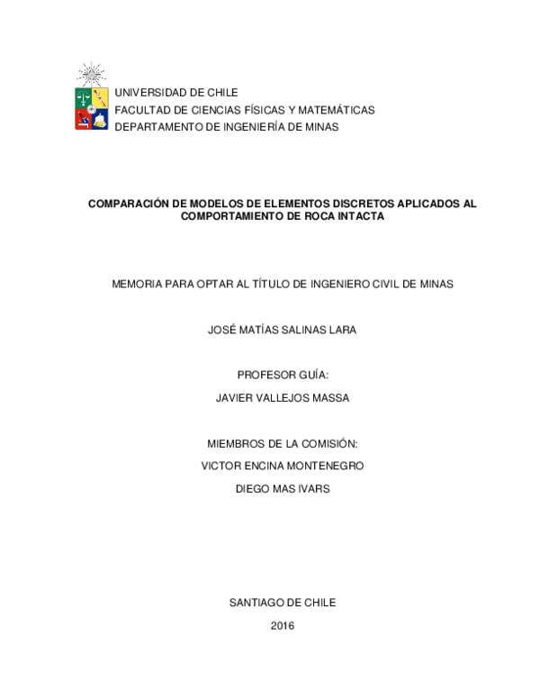 (PDF) Comparación de modelos de elementos discretos aplicados al ...