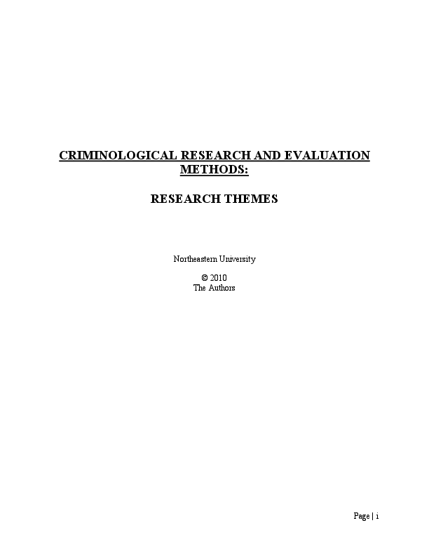 (PDF) . DATA SOURCES FOR CRIMINOLOGICAL RESEARCH