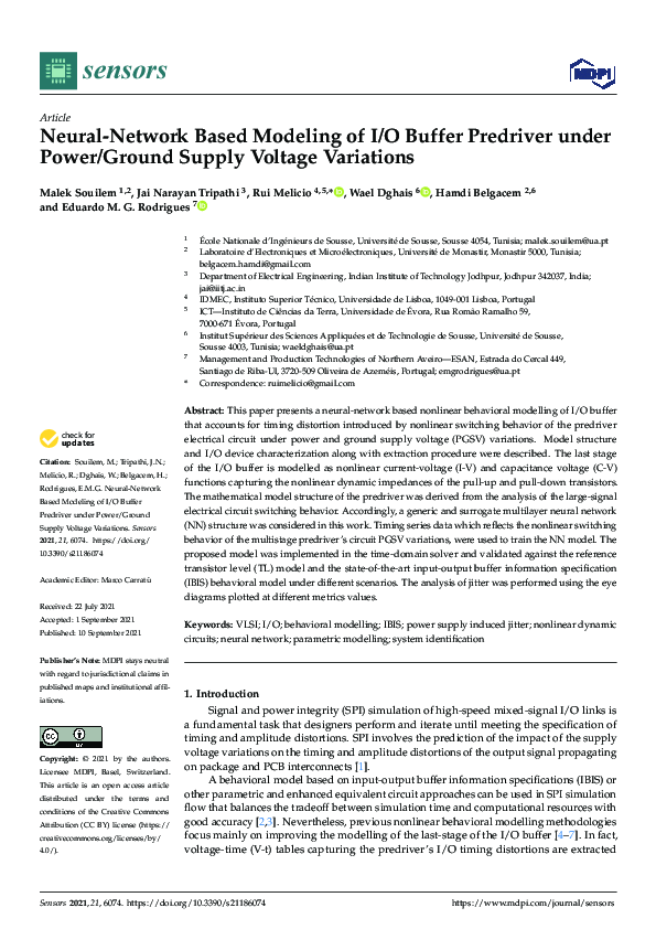 (PDF) Neural-Network Based Modeling of I/O Buffer Predriver under Power/Ground Supply Voltage ...