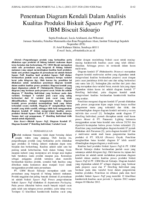 (PDF) Penentuan Diagram Kendali Dalam Analisis Kualitas Produksi ...