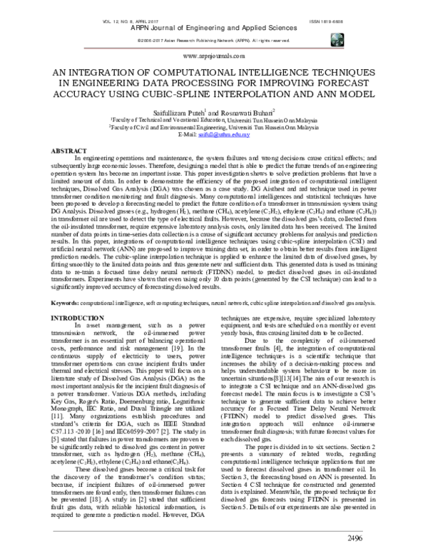 (PDF) An integration of computational intelligence techniques in engineering data processing for ...
