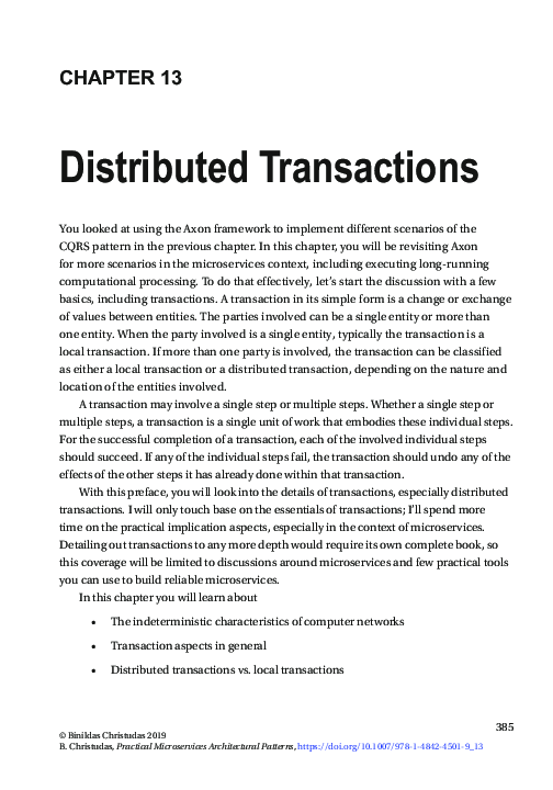 (PDF) Distributed Transactions