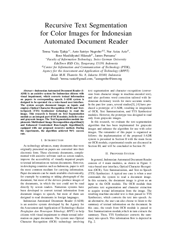 (PDF) Recursive Text Segmentation for Color Images for Indonesian ...